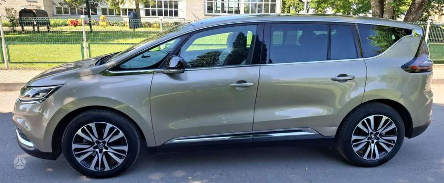 Yellow Renault Espace 2017 in Taurage, with an engine capacity of 1.60 L and mileage of 240 thousand km for 8100 €, photo 8 on AUTOMOTO.COM.LV