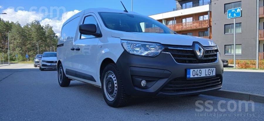 White Renault Express 2024 in Tallinn, with an engine capacity of 1.50 L and mileage of 57 thousand km for 13990 €, photo 3 on AUTOMOTO.COM.LV