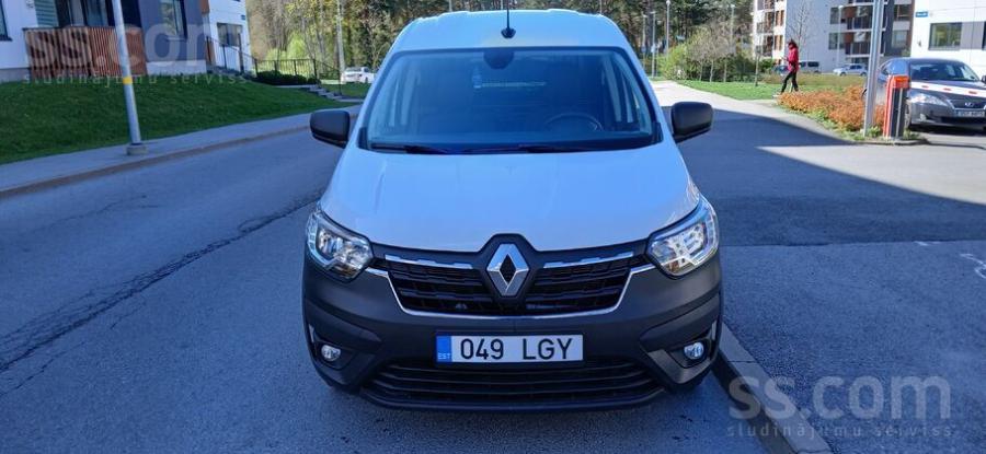 White Renault Express 2024 in Tallinn, with an engine capacity of 1.50 L and mileage of 57 thousand km for 13990 €, photo 4 on AUTOMOTO.COM.LV