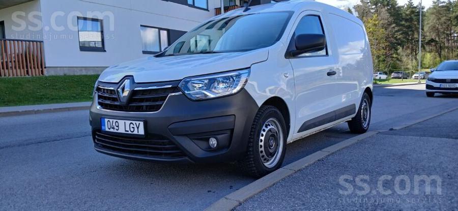 White Renault Express 2024 in Tallinn, with an engine capacity of 1.50 L and mileage of 57 thousand km for 13990 €, photo 5 on AUTOMOTO.COM.LV