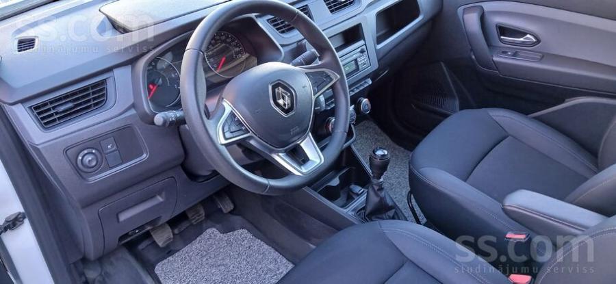 White Renault Express 2024 in Tallinn, with an engine capacity of 1.50 L and mileage of 57 thousand km for 13990 €, photo 12 on AUTOMOTO.COM.LV