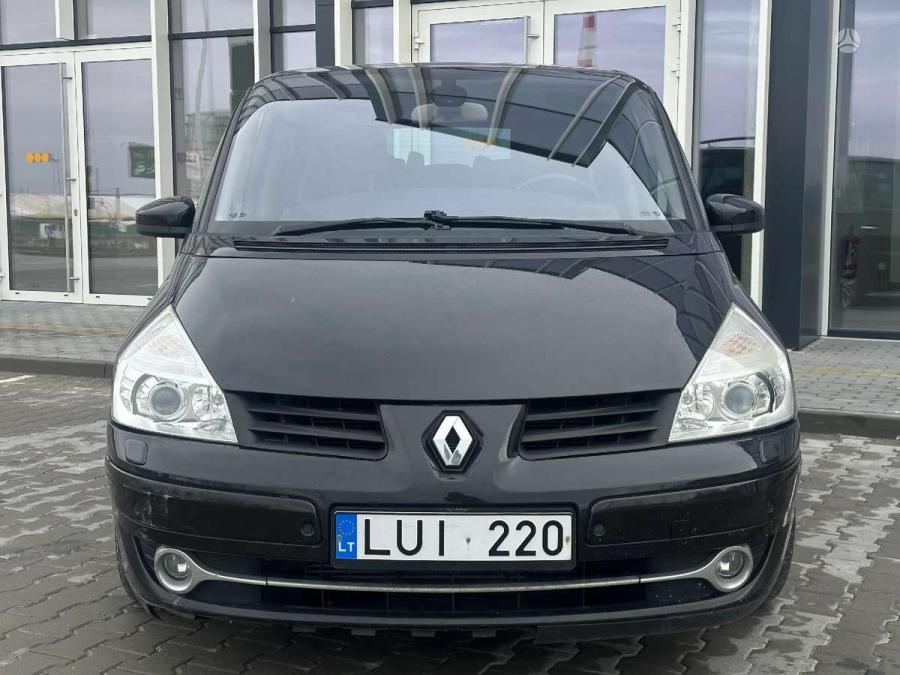 Black Renault grand-espace 2008 in Vilnius, with an engine capacity of 2.00 L and mileage of 257 thousand km for 2500 €, photo 2 on AUTOMOTO.COM.LV