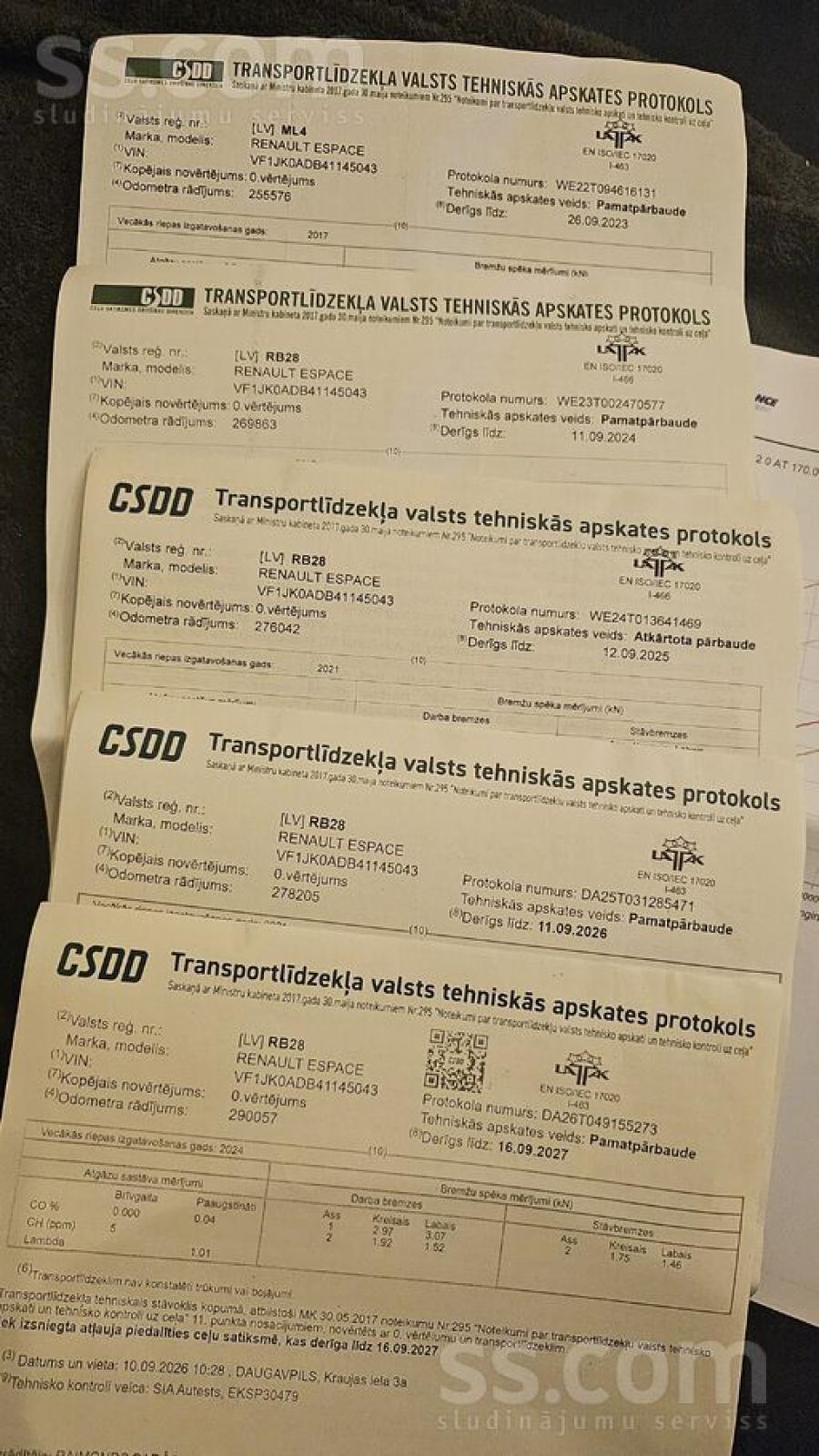 Черный Рено Гранд Эспейс 2009 в Рига, объемом двигателя 2.00 л и пробегом 290 тыс. км за 5500 €, фото 7 на AUTOMOTO.COM.LV