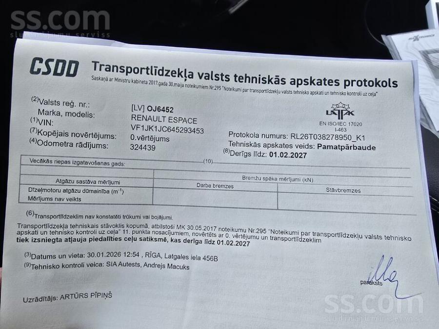 Melns Renault grand-espace 2011 Rīga, ar dzinēja tilpumu 2.00 L un nobraukumu 325 tūkst. km par 4890 €, foto 22 vietnē AUTOMOTO.COM.LV