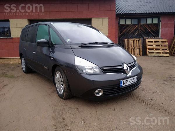 Black Renault grand-espace 2013 in Daugavpils, with an engine capacity of 2.00 L and mileage of 309 thousand km for 4200 €, photo 1 on AUTOMOTO.COM.LV