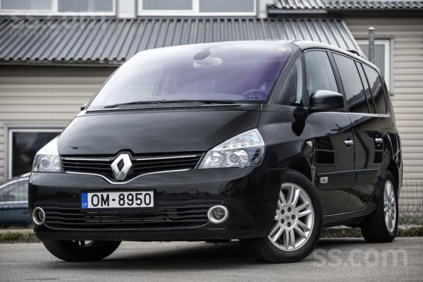 Black Renault grand-espace 2016 in Tukums, with an engine capacity of 2.00 L and mileage of 0 thousand km for 7490 €, photo 2 on AUTOMOTO.COM.LV