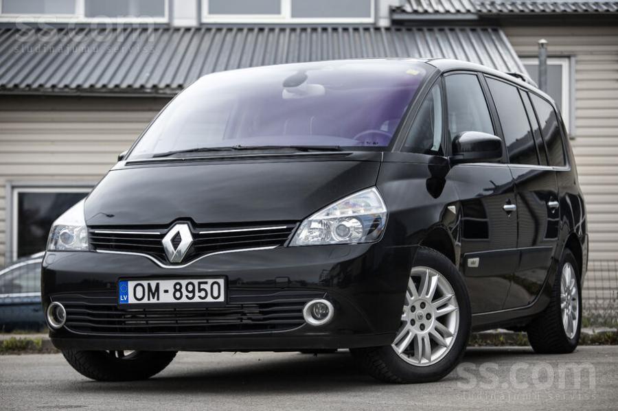 Black Renault grand-espace 2016 in Tukums, with an engine capacity of 2.00 L and mileage of 0 thousand km for 7490 €, photo 3 on AUTOMOTO.COM.LV
