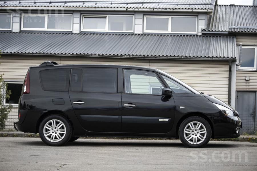 Black Renault grand-espace 2016 in Tukums, with an engine capacity of 2.00 L and mileage of 0 thousand km for 7490 €, photo 6 on AUTOMOTO.COM.LV