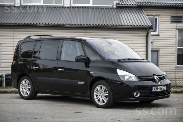 Black Renault grand-espace 2016 in Tukums, with an engine capacity of 2.00 L and mileage of 0 thousand km for 7490 €, photo 6 on AUTOMOTO.COM.LV