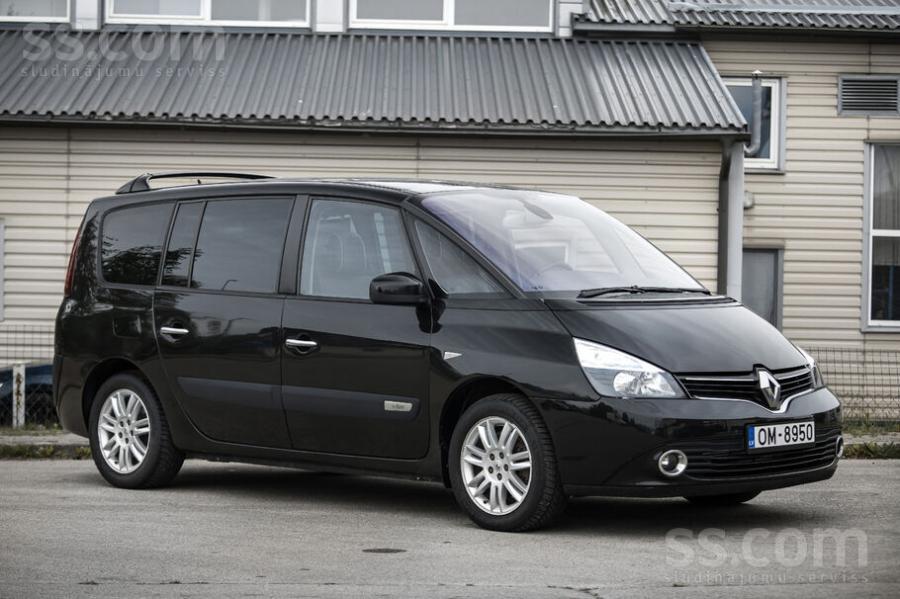 Black Renault grand-espace 2016 in Tukums, with an engine capacity of 2.00 L and mileage of 0 thousand km for 7490 €, photo 7 on AUTOMOTO.COM.LV