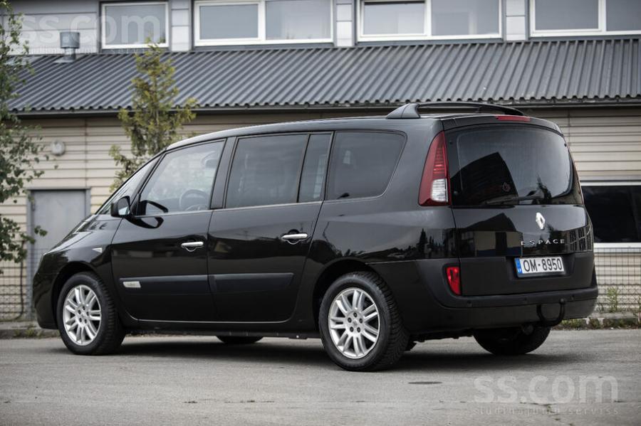 Black Renault grand-espace 2016 in Tukums, with an engine capacity of 2.00 L and mileage of 0 thousand km for 7490 €, photo 8 on AUTOMOTO.COM.LV
