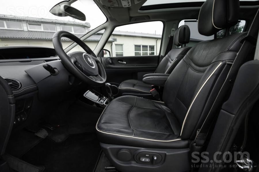 Black Renault grand-espace 2016 in Tukums, with an engine capacity of 2.00 L and mileage of 0 thousand km for 7490 €, photo 9 on AUTOMOTO.COM.LV