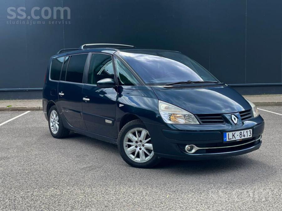 Green Renault grand-espace 2007 in Riga, with an engine capacity of 3.00 L and mileage of 360 thousand km for 1850 €, photo 1 on AUTOMOTO.COM.LV