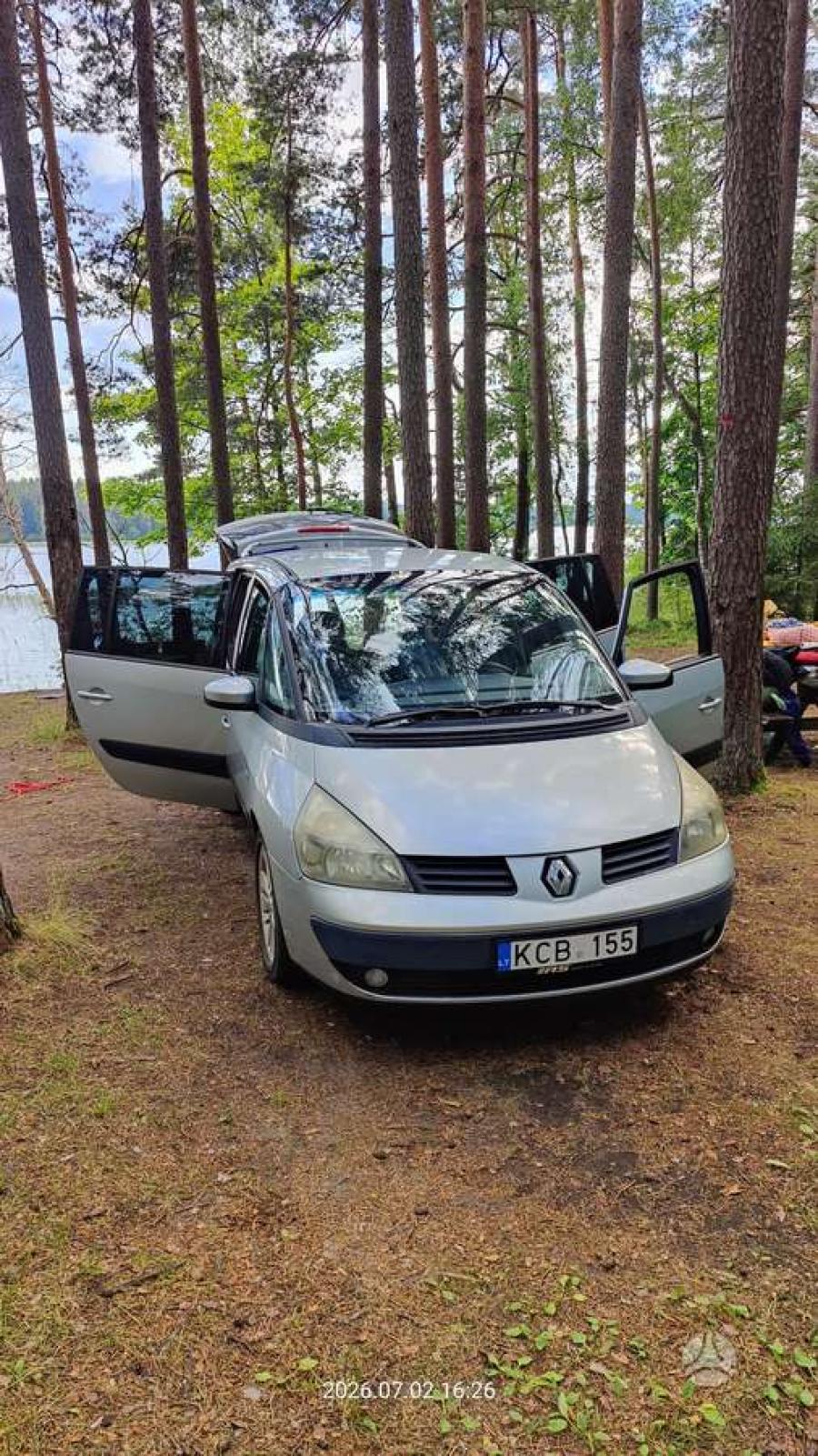 Pelēks Renault grand-espace 2003 Viļņa, ar dzinēja tilpumu 2.00 L un nobraukumu 345 tūkst. km par 3799 €, foto 43 vietnē AUTOMOTO.COM.LV