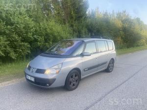 Pelēks Renault grand-espace 2005 Ogre, ar dzinēja tilpumu 2.20 L un nobraukumu 288 tūkst. km par 1500 €, foto  vietnē AUTOMOTO.COM.LV