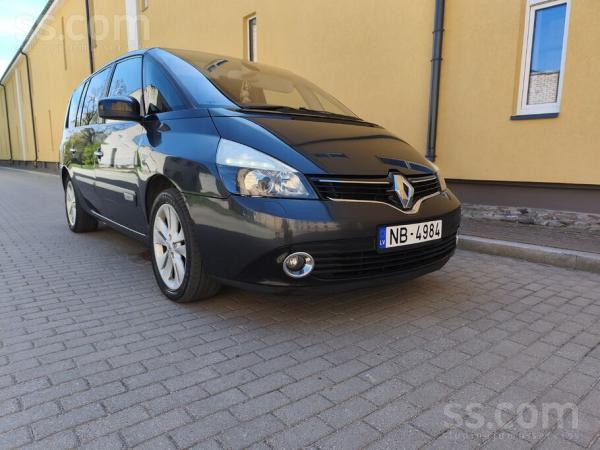 Grey Renault grand-espace 2013 in Daugavpils, with an engine capacity of 2.00 L and mileage of 205 thousand km for 6550 €, photo 6 on AUTOMOTO.COM.LV