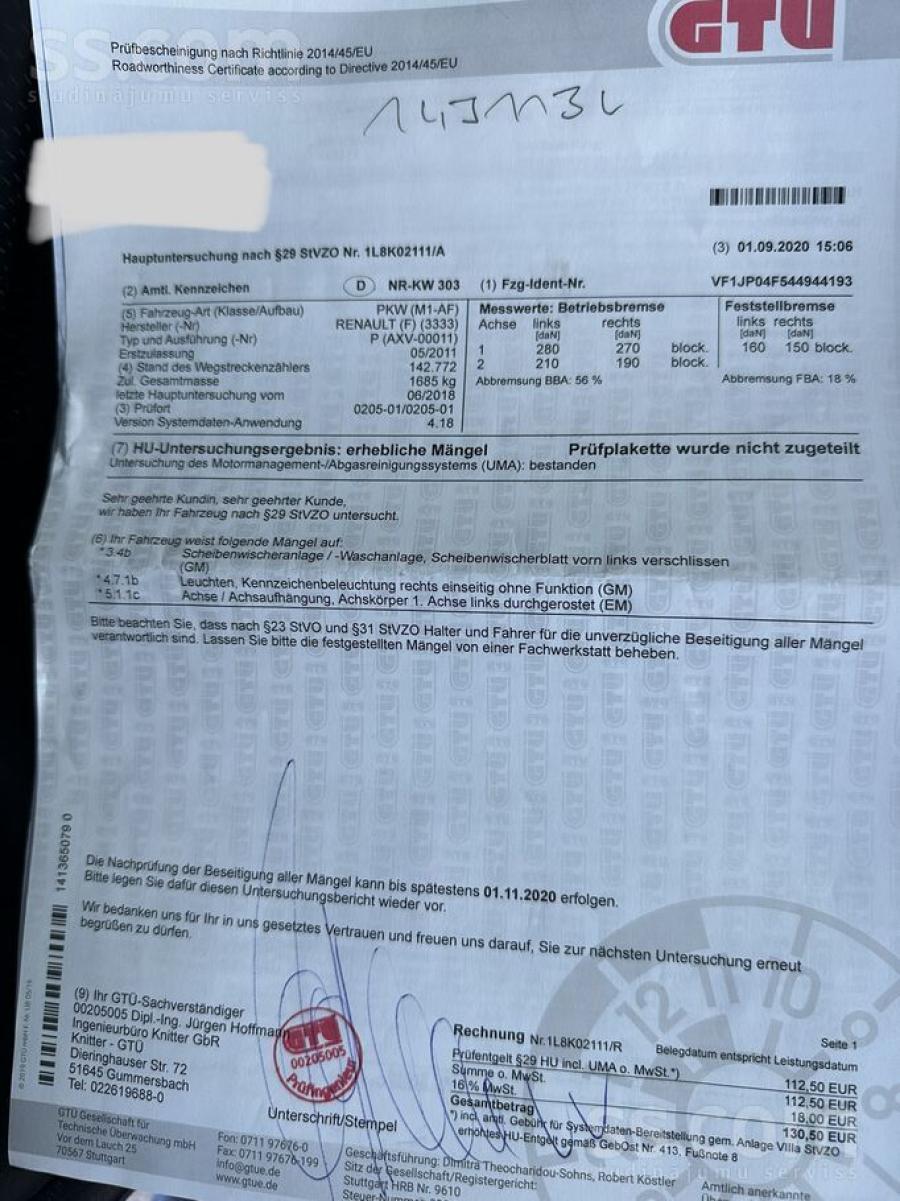Pelēks Renault grand-modus 2011 Rīga, ar dzinēja tilpumu 1.50 L un nobraukumu 0 tūkst. km par 3450 €, foto 18 vietnē AUTOMOTO.COM.LV