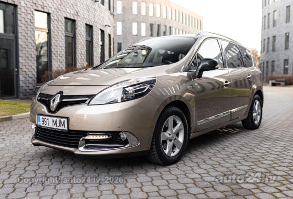 Smilšu krāsa Renault Grand Scenic 2014 Tallina, ar dzinēja tilpumu 1.50 L un nobraukumu 114 tūkst. km par 6999 €, foto 1 vietnē AUTOMOTO.COM.LV