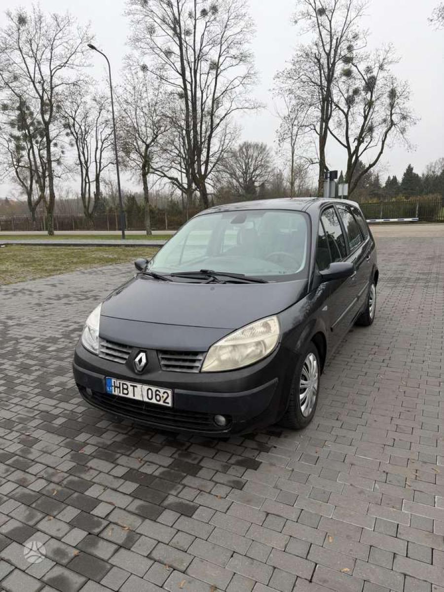 Melns Renault Grand Scenic 2006 Kauņa, ar dzinēja tilpumu 1.87 L un nobraukumu 286 tūkst. km par 899 €, foto 3 vietnē AUTOMOTO.COM.LV