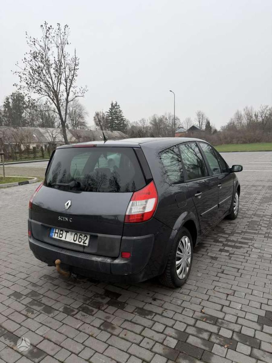 Melns Renault Grand Scenic 2006 Kauņa, ar dzinēja tilpumu 1.87 L un nobraukumu 286 tūkst. km par 899 €, foto 6 vietnē AUTOMOTO.COM.LV
