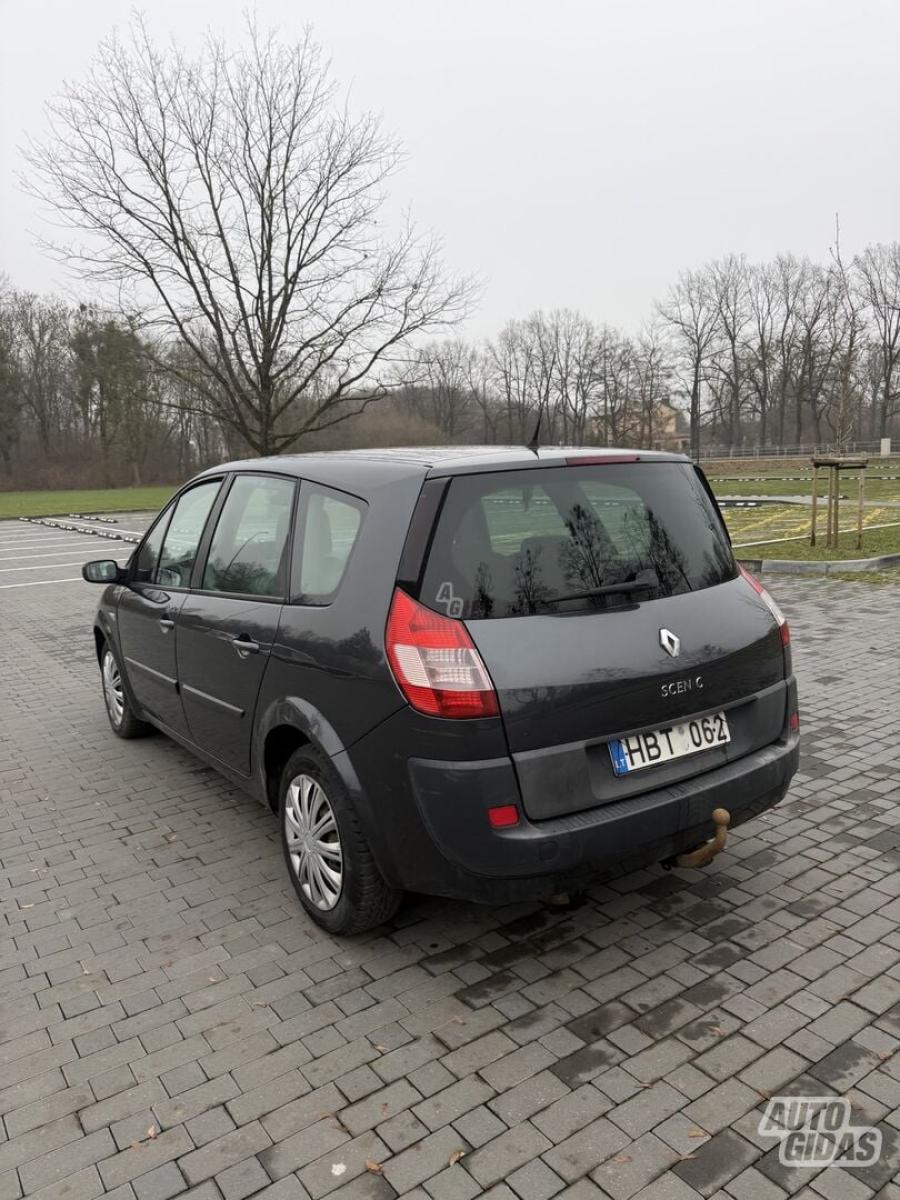Melns Renault Grand Scenic 2006 Viļņa, ar dzinēja tilpumu 1.90 L un nobraukumu 286 tūkst. km par 899 €, foto 7 vietnē AUTOMOTO.COM.LV
