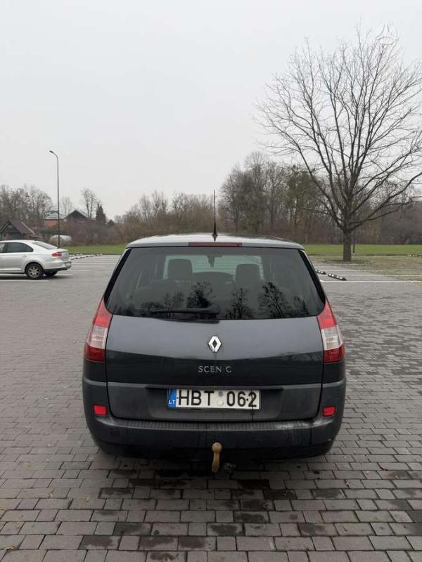 Black Renault Grand Scenic 2006 in Kaunas, with an engine capacity of 1.87 L and mileage of 265 thousand km for 840 €, photo 5 on AUTOMOTO.COM.LV