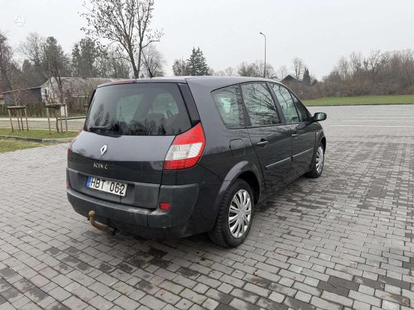 Black Renault Grand Scenic 2006 in Kaunas, with an engine capacity of 1.87 L and mileage of 265 thousand km for 840 €, photo 7 on AUTOMOTO.COM.LV