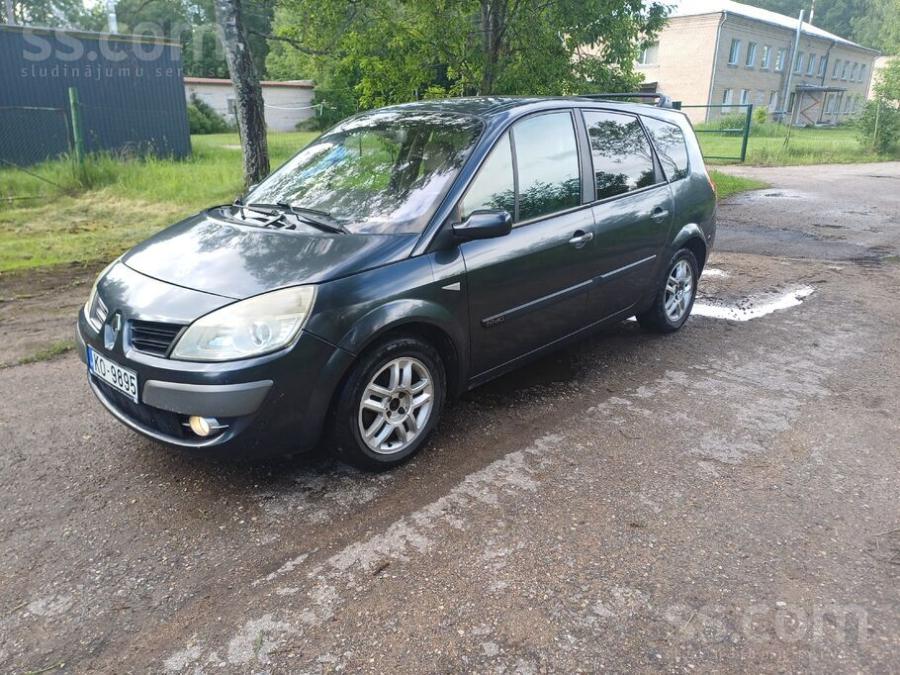 Черный Рено Гранд Сценик 2006 в Даугавпилс, объемом двигателя 1.90 л и пробегом 0 тыс. км за 1000 €, фото 4 на AUTOMOTO.COM.LV