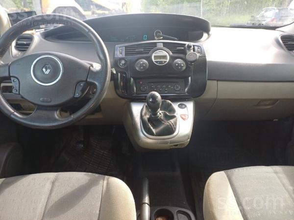Black Renault Grand Scenic 2006 in Daugavpils, with an engine capacity of 1.90 L and mileage of 0 thousand km for 1000 €, photo 6 on AUTOMOTO.COM.LV