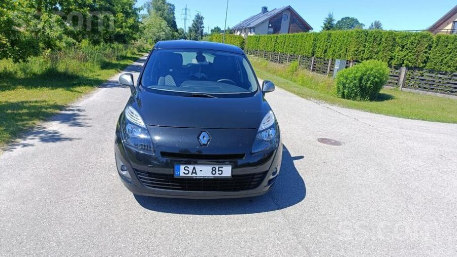 Black Renault Grand Scenic 2010 in Riga, with an engine capacity of 1.90 L and mileage of 270 thousand km for 4200 €, photo 3 on AUTOMOTO.COM.LV