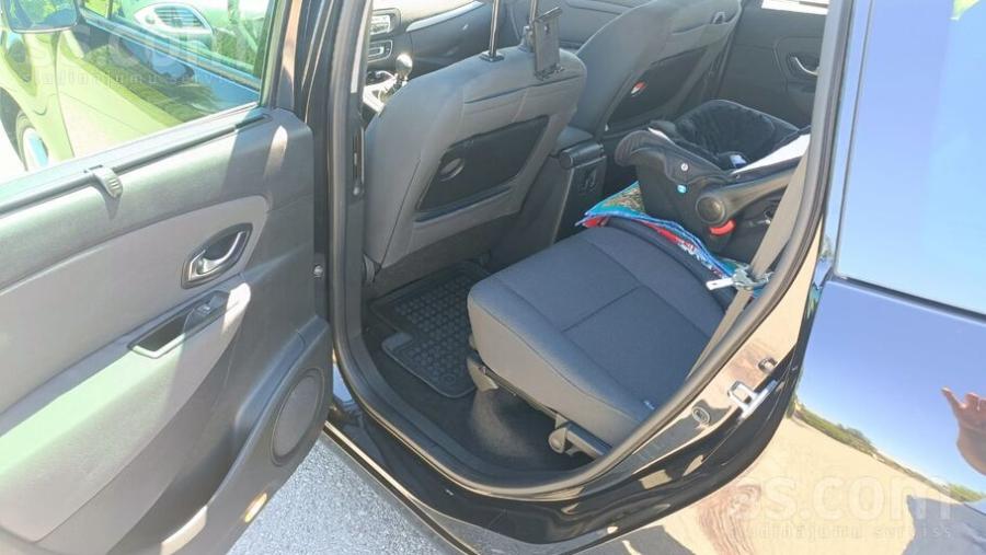 Black Renault Grand Scenic 2010 in Riga, with an engine capacity of 1.90 L and mileage of 270 thousand km for 4200 €, photo 17 on AUTOMOTO.COM.LV