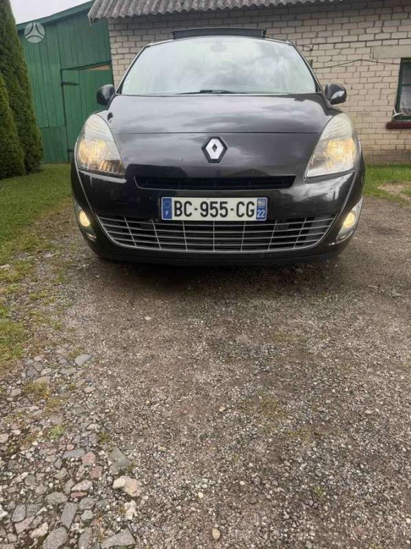 Black Renault Grand Scenic 2010 in Jurbarkas, with an engine capacity of 1.87 L and mileage of 300 thousand km for 3050 €, photo 9 on AUTOMOTO.COM.LV