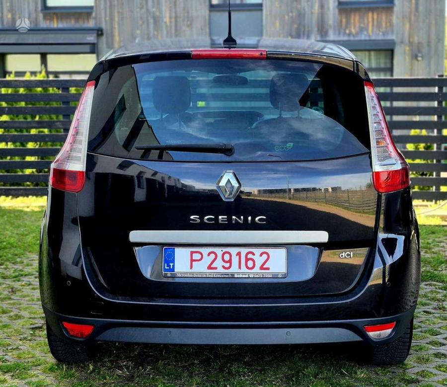 Black Renault Grand Scenic 2011 in Vilnius, with an engine capacity of 1.87 L and mileage of 290 thousand km for 1990 €, photo 7 on AUTOMOTO.COM.LV