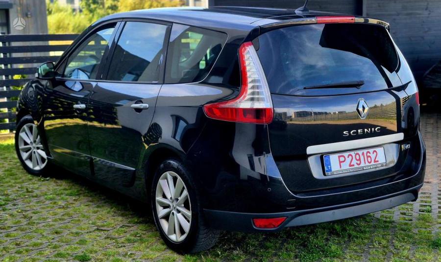 Black Renault Grand Scenic 2011 in Vilnius, with an engine capacity of 1.87 L and mileage of 290 thousand km for 1990 €, photo 8 on AUTOMOTO.COM.LV