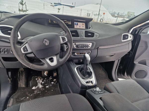 Black Renault Grand Scenic 2012 in Taurage, with an engine capacity of 1.46 L and mileage of 212 thousand km for 3500 €, photo 10 on AUTOMOTO.COM.LV