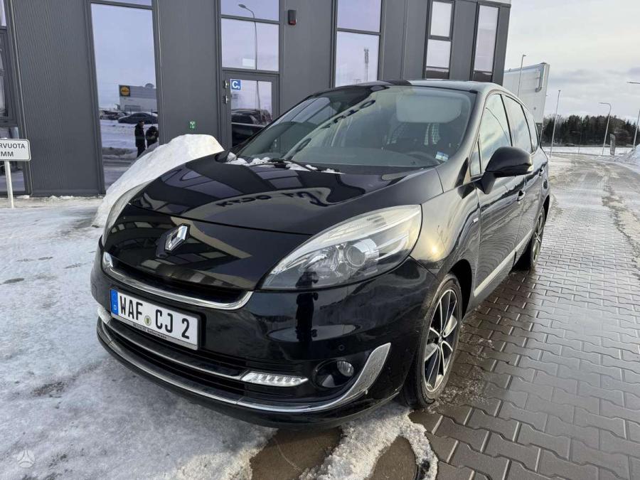 Black Renault Grand Scenic 2012 in Vilnius, with an engine capacity of 1.60 L and mileage of 223 thousand km for 4250 €, photo 7 on AUTOMOTO.COM.LV