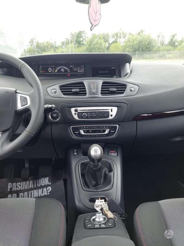 Black Renault Grand Scenic 2012 in Marijampole, with an engine capacity of 1.46 L and mileage of 268 thousand km for 3700 €, photo 8 on AUTOMOTO.COM.LV