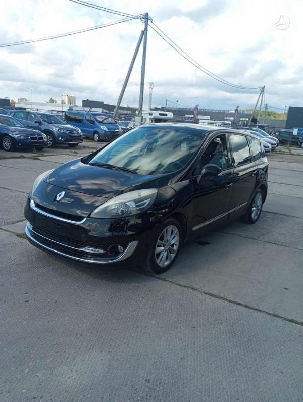Black Renault Grand Scenic 2012 in Kaunas, with an engine capacity of 1.46 L and mileage of 240 thousand km for 3400 €, photo 1 on AUTOMOTO.COM.LV
