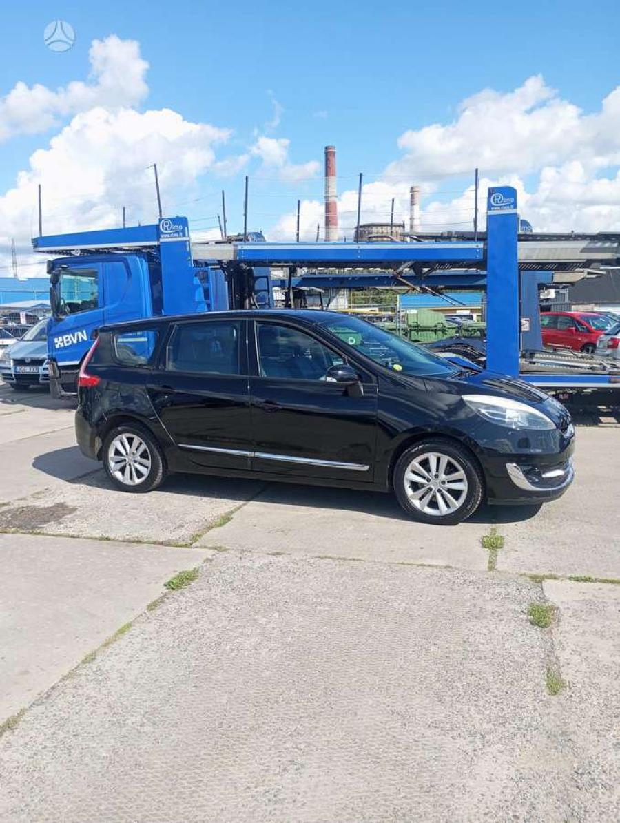 Black Renault Grand Scenic 2012 in Kaunas, with an engine capacity of 1.46 L and mileage of 240 thousand km for 3400 €, photo 5 on AUTOMOTO.COM.LV