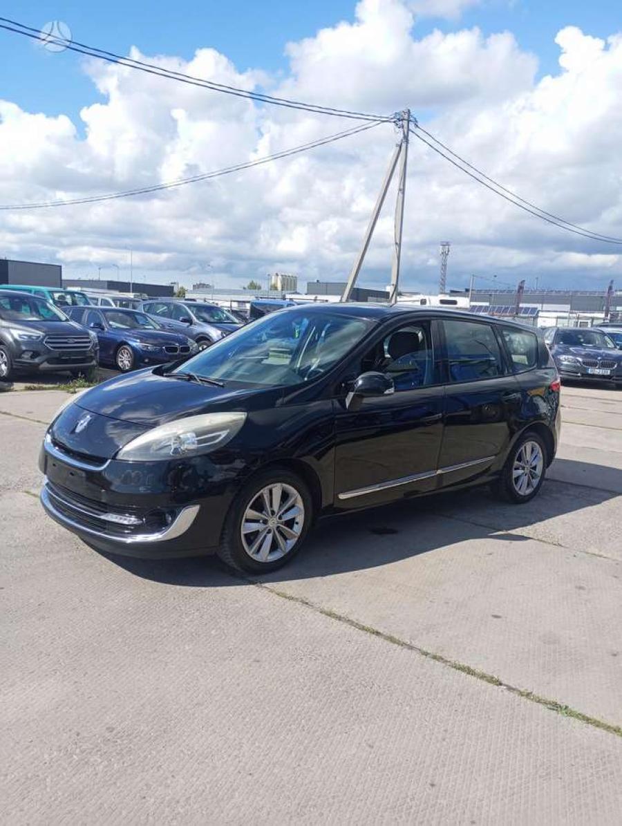 Black Renault Grand Scenic 2012 in Kaunas, with an engine capacity of 1.46 L and mileage of 240 thousand km for 3400 €, photo 7 on AUTOMOTO.COM.LV