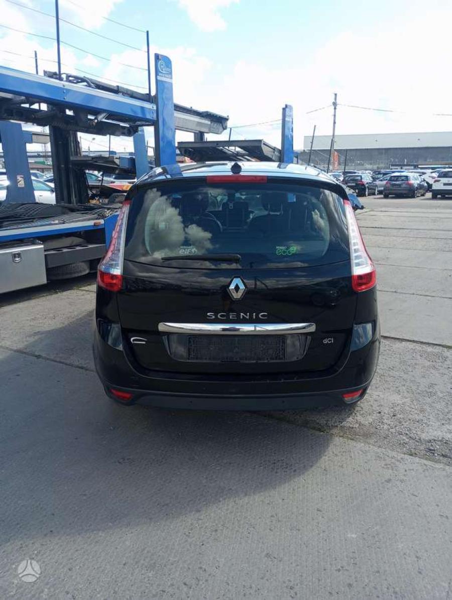 Black Renault Grand Scenic 2012 in Kaunas, with an engine capacity of 1.46 L and mileage of 240 thousand km for 3400 €, photo 10 on AUTOMOTO.COM.LV