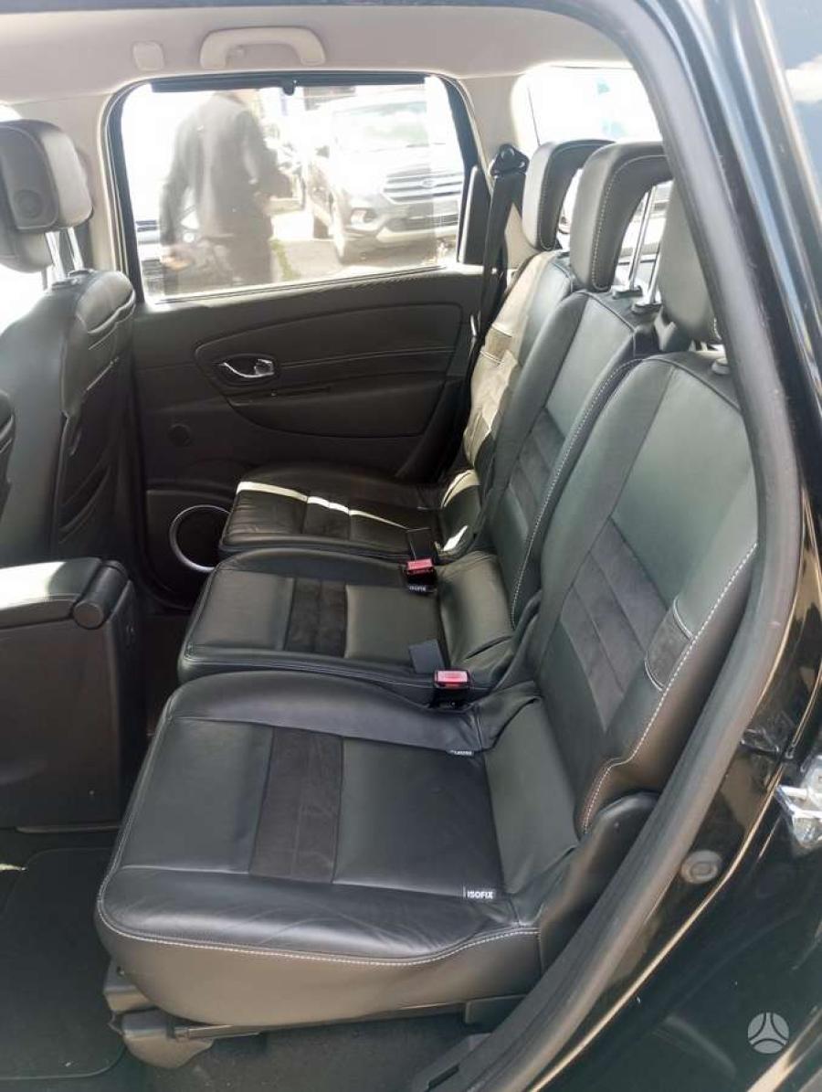Black Renault Grand Scenic 2012 in Kaunas, with an engine capacity of 1.46 L and mileage of 240 thousand km for 3400 €, photo 12 on AUTOMOTO.COM.LV