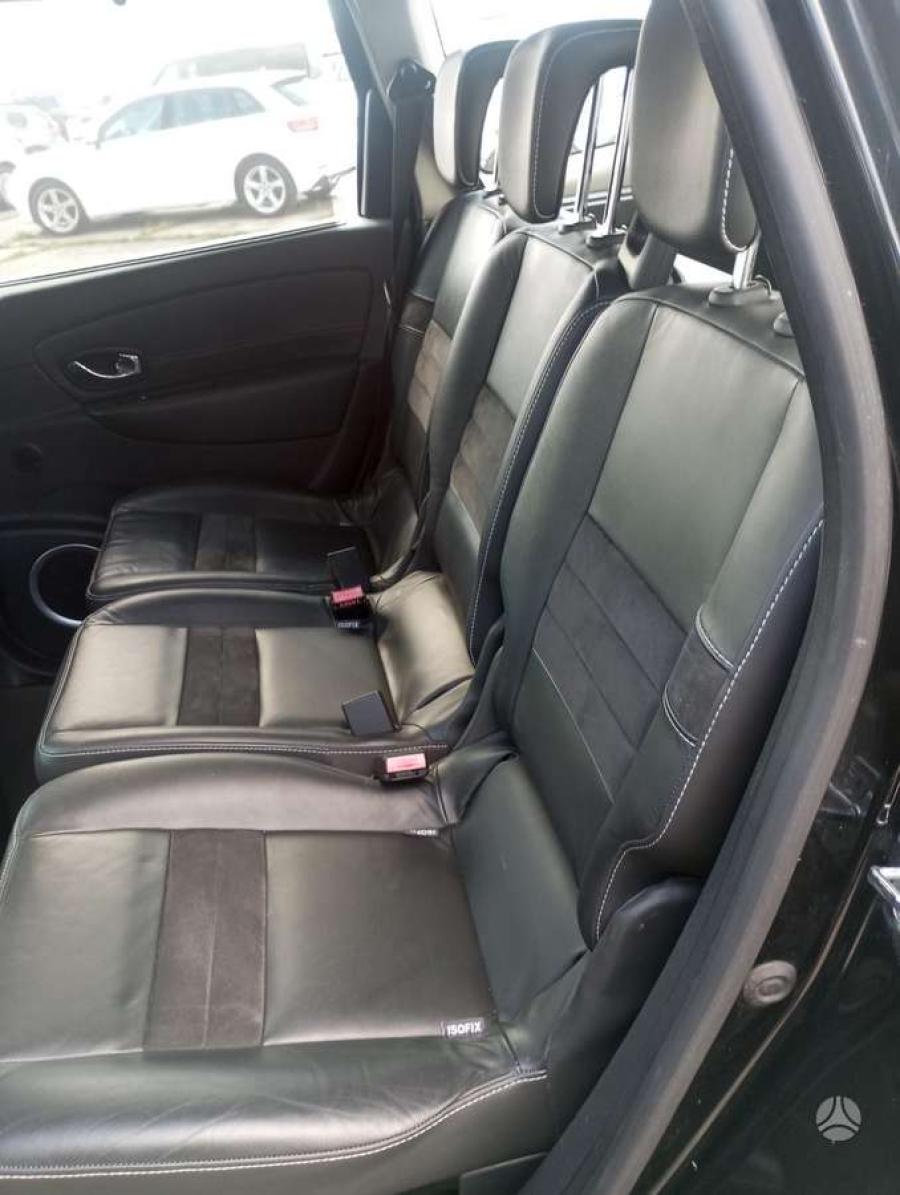 Black Renault Grand Scenic 2012 in Kaunas, with an engine capacity of 1.46 L and mileage of 240 thousand km for 3400 €, photo 13 on AUTOMOTO.COM.LV
