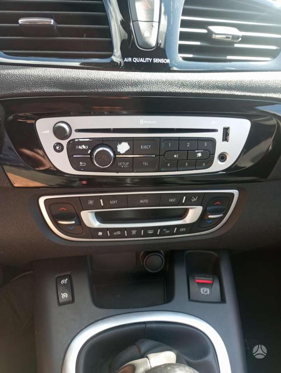 Black Renault Grand Scenic 2012 in Kaunas, with an engine capacity of 1.46 L and mileage of 240 thousand km for 3400 €, photo 22 on AUTOMOTO.COM.LV