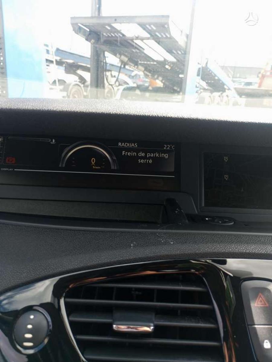 Black Renault Grand Scenic 2012 in Kaunas, with an engine capacity of 1.46 L and mileage of 240 thousand km for 3400 €, photo 24 on AUTOMOTO.COM.LV