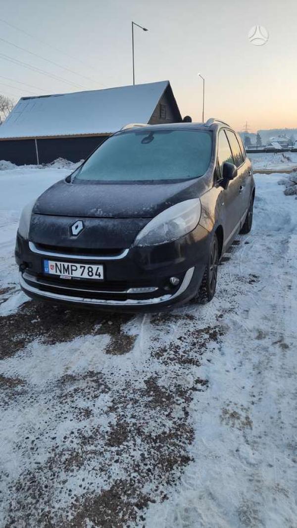 Melns Renault Grand Scenic 2013 Viļņa, ar dzinēja tilpumu 1.20 L un nobraukumu 245 tūkst. km par 1500 €, foto 1 vietnē AUTOMOTO.COM.LV