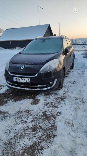 Melns Renault Grand Scenic 2013 Viļņa, ar dzinēja tilpumu 1.20 L un nobraukumu 245 tūkst. km par 1500 €, foto  vietnē AUTOMOTO.COM.LV