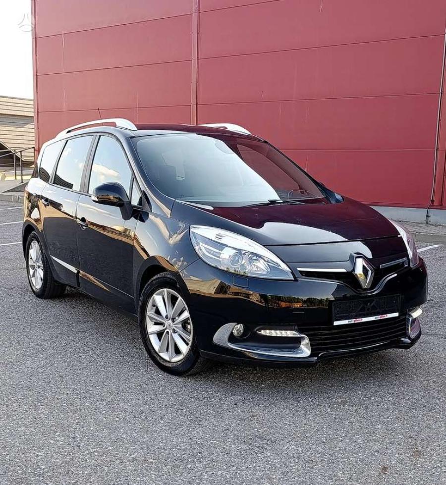 Melns Renault Grand Scenic 2013 Kauņa, ar dzinēja tilpumu 1.46 L un nobraukumu 232 tūkst. km par 4200 €, foto 1 vietnē AUTOMOTO.COM.LV