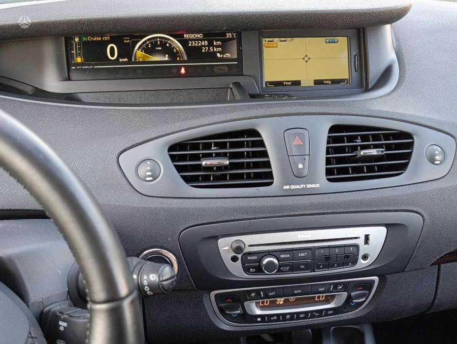 Melns Renault Grand Scenic 2013 Kauņa, ar dzinēja tilpumu 1.46 L un nobraukumu 232 tūkst. km par 4200 €, foto 11 vietnē AUTOMOTO.COM.LV