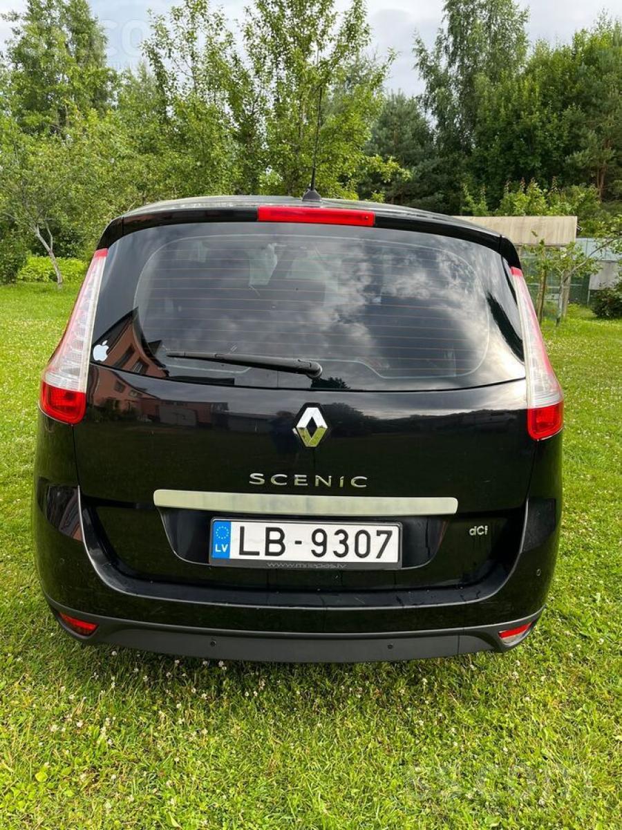 Black Renault Grand Scenic 2013 in Riga, with an engine capacity of 1.50 L and mileage of 202 thousand km for 4350 €, photo 5 on AUTOMOTO.COM.LV